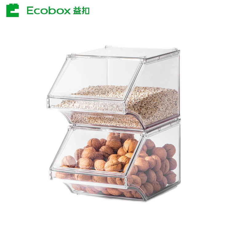Ecobox SS-02 Supermarket stackable Bulk bin for bulk food and candy ...