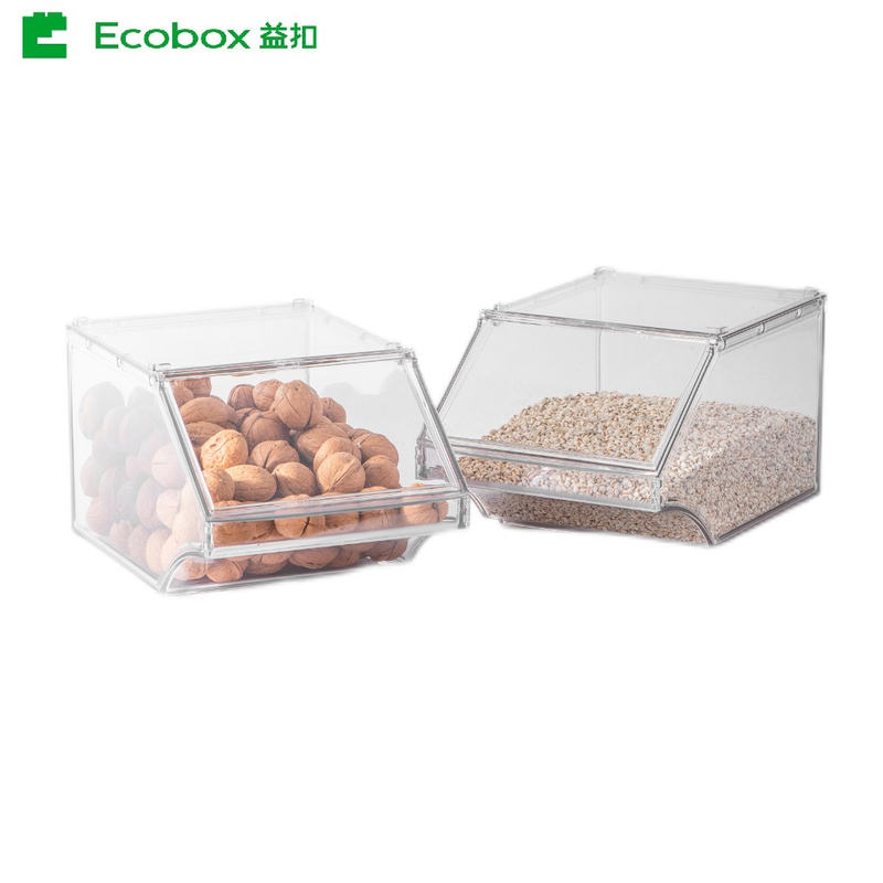 Ecobox SS-02 Supermarket stackable Bulk bin for bulk food and candy ...